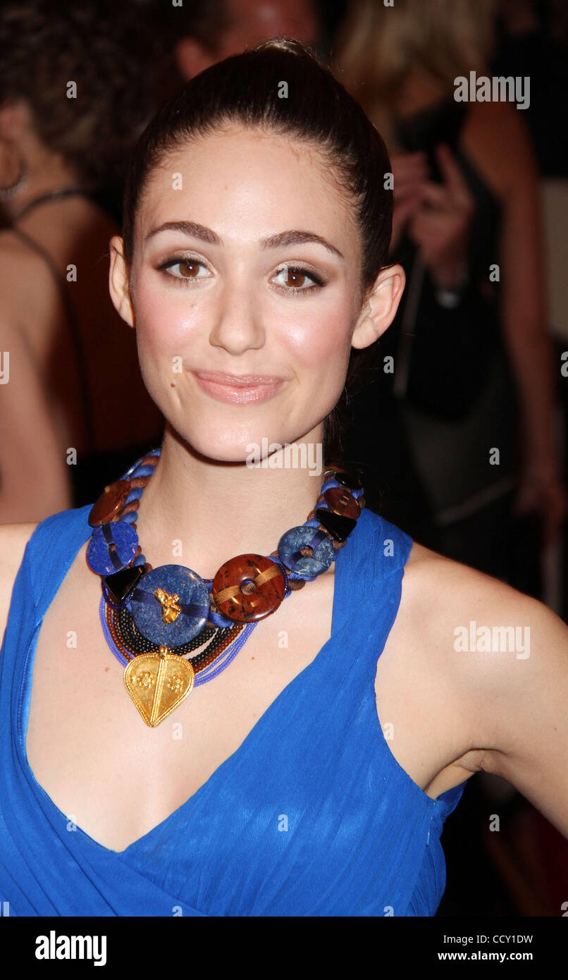 Actress EMMY ROSSUM attends the Metropolitan's Museum of Art Costume ...