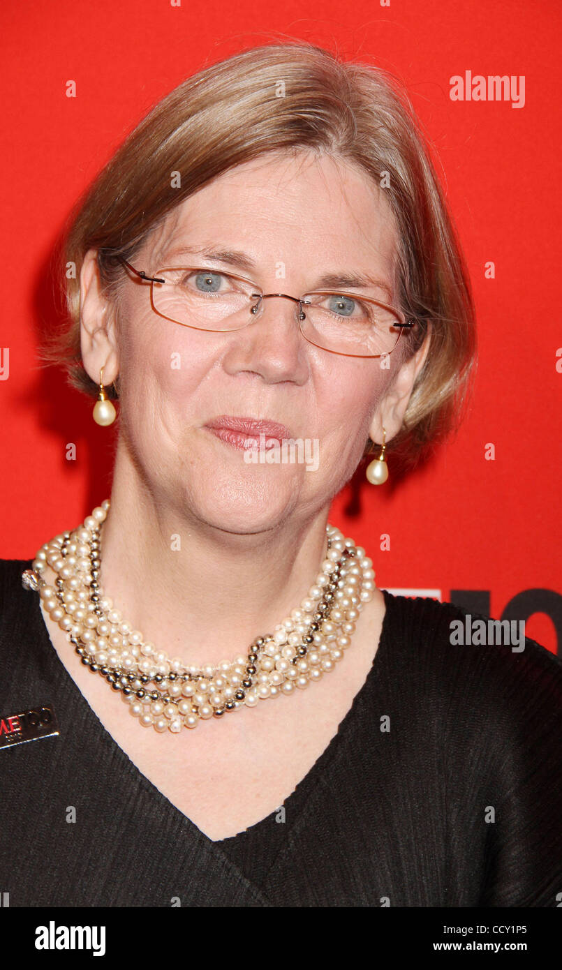 ELIZABETH WARREN attends the 2010 Time 100 Gala held at the Time Warner ...
