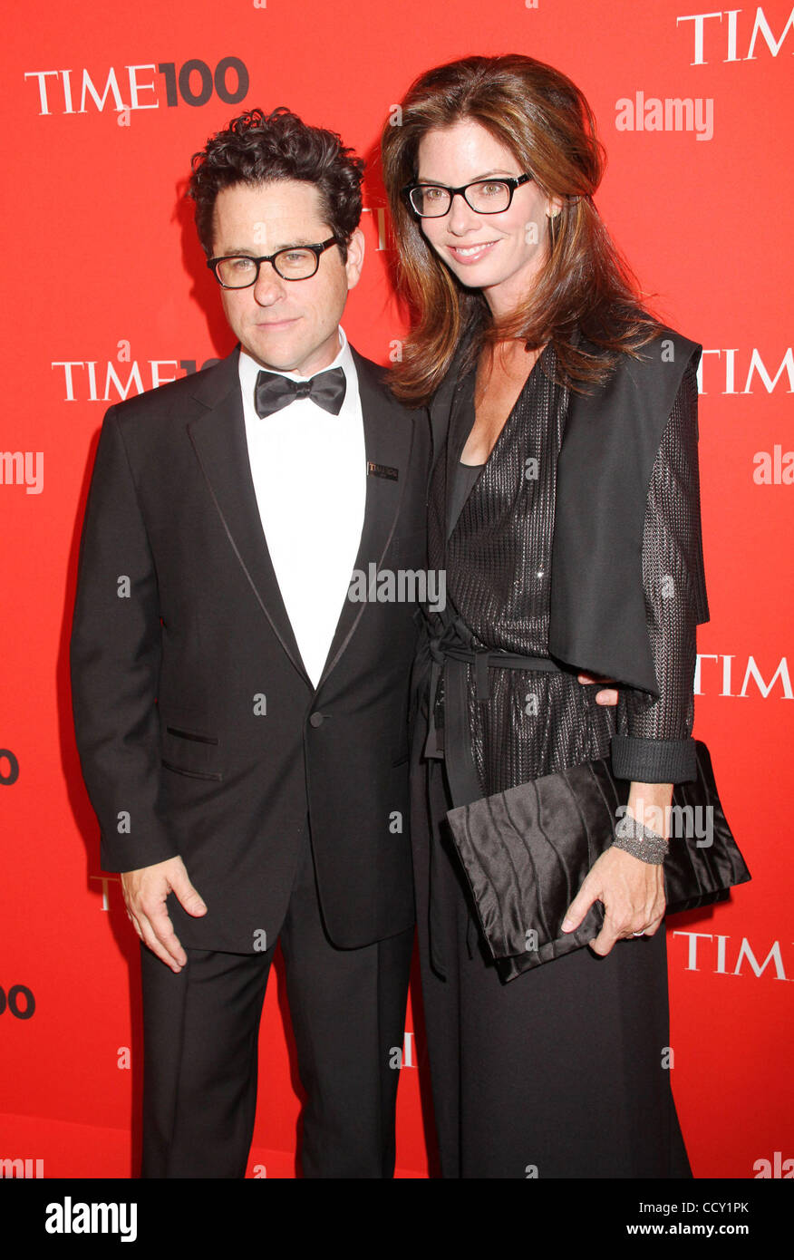 J.J. ABRAMS and his wife KATIE ABRAMS attend the 2010 Time 100 Gala ...