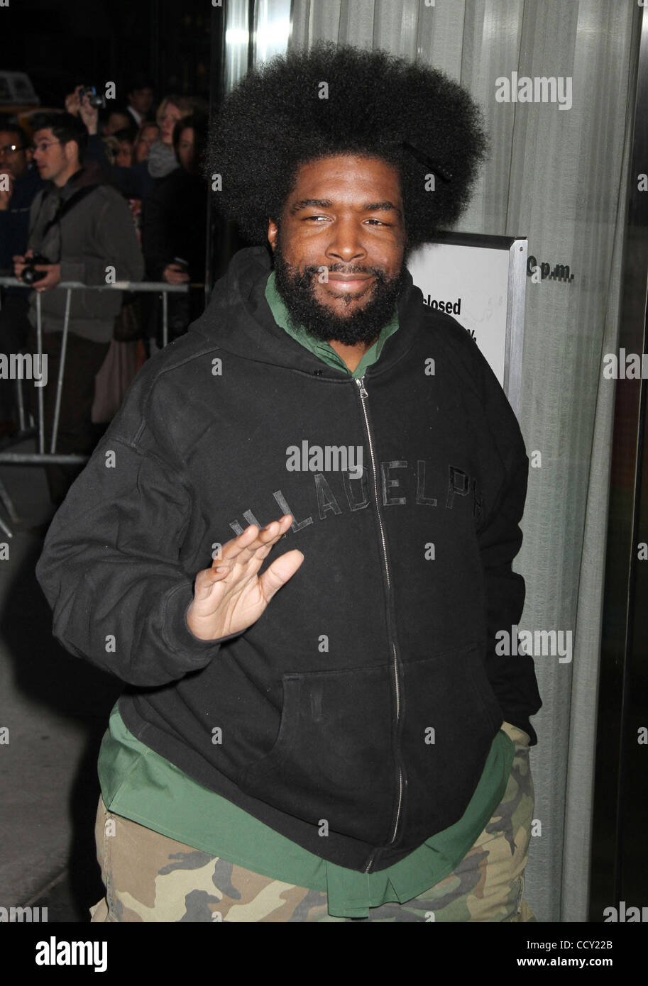 AHMIR THOMPSON aka QUESTLOVE from 'The Roots' attends the premiere of ...