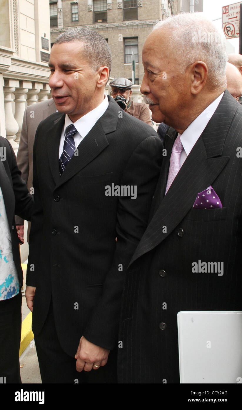 New York Governor DAVID PATERSON and former NYC Mayor DAVID DINKINS ...