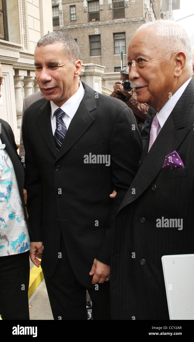 New York Governor DAVID PATERSON and former NYC Mayor DAVID DINKINS ...