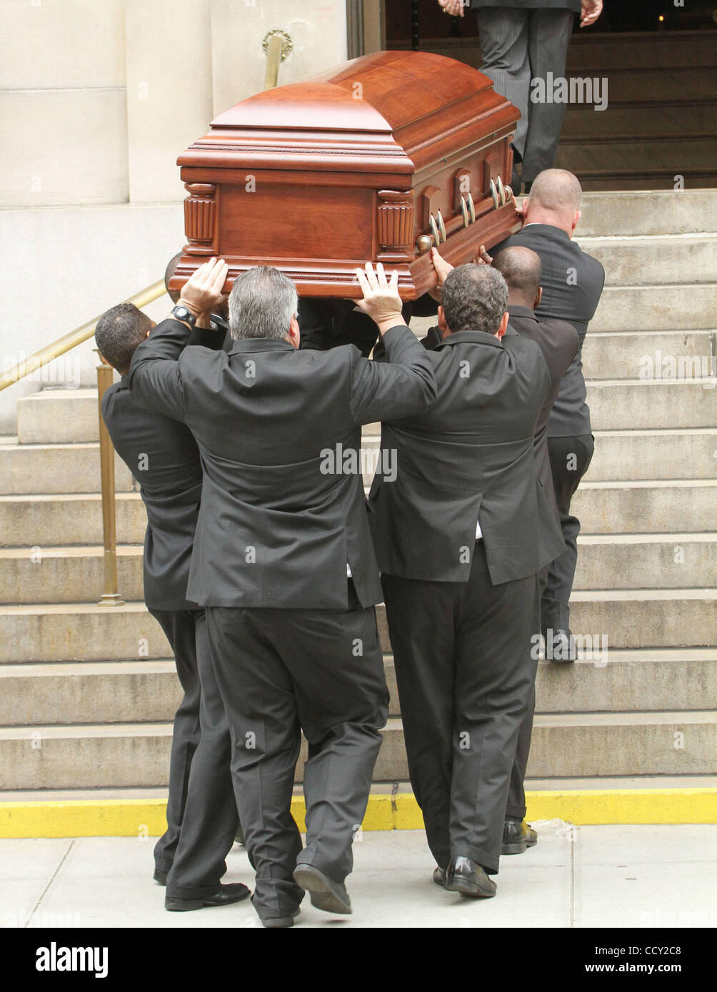 Pallbearers carry the casket of legendary jazz singer and actress LENA ...