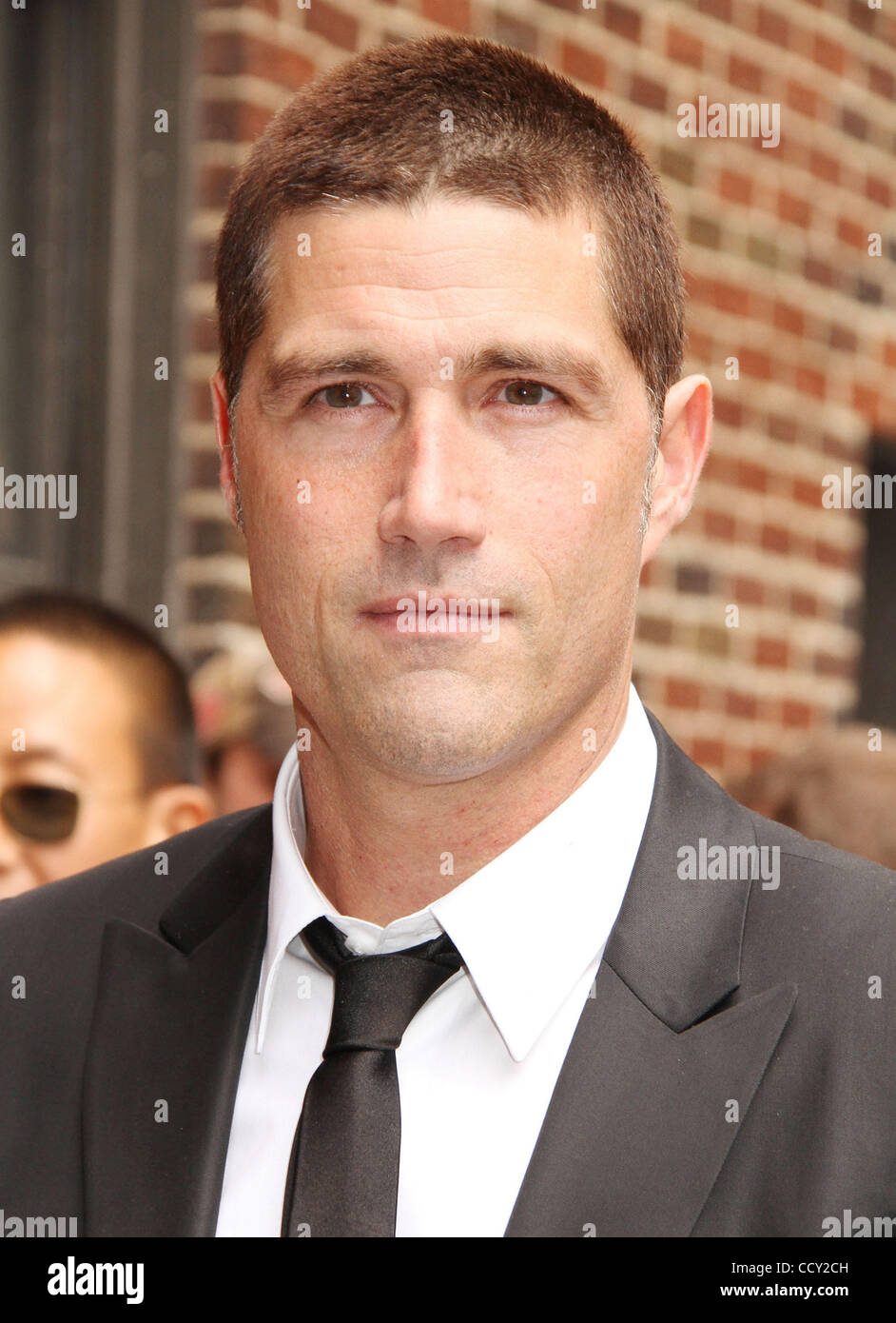 Actor MATTHEW FOX arrives for his appearance on the 'Late Night With ...