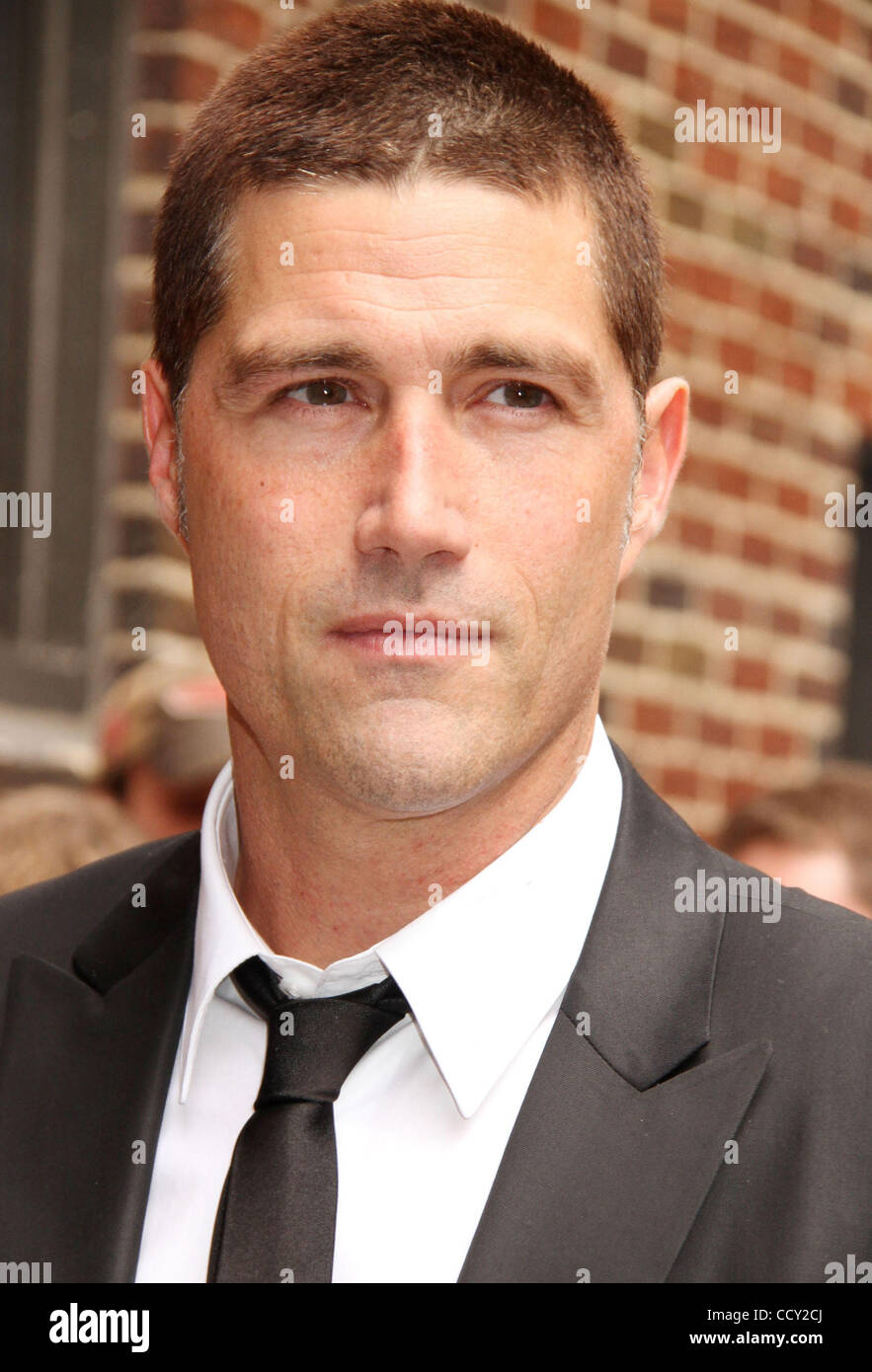 Actor MATTHEW FOX arrives for his appearance on the 'Late Night With ...