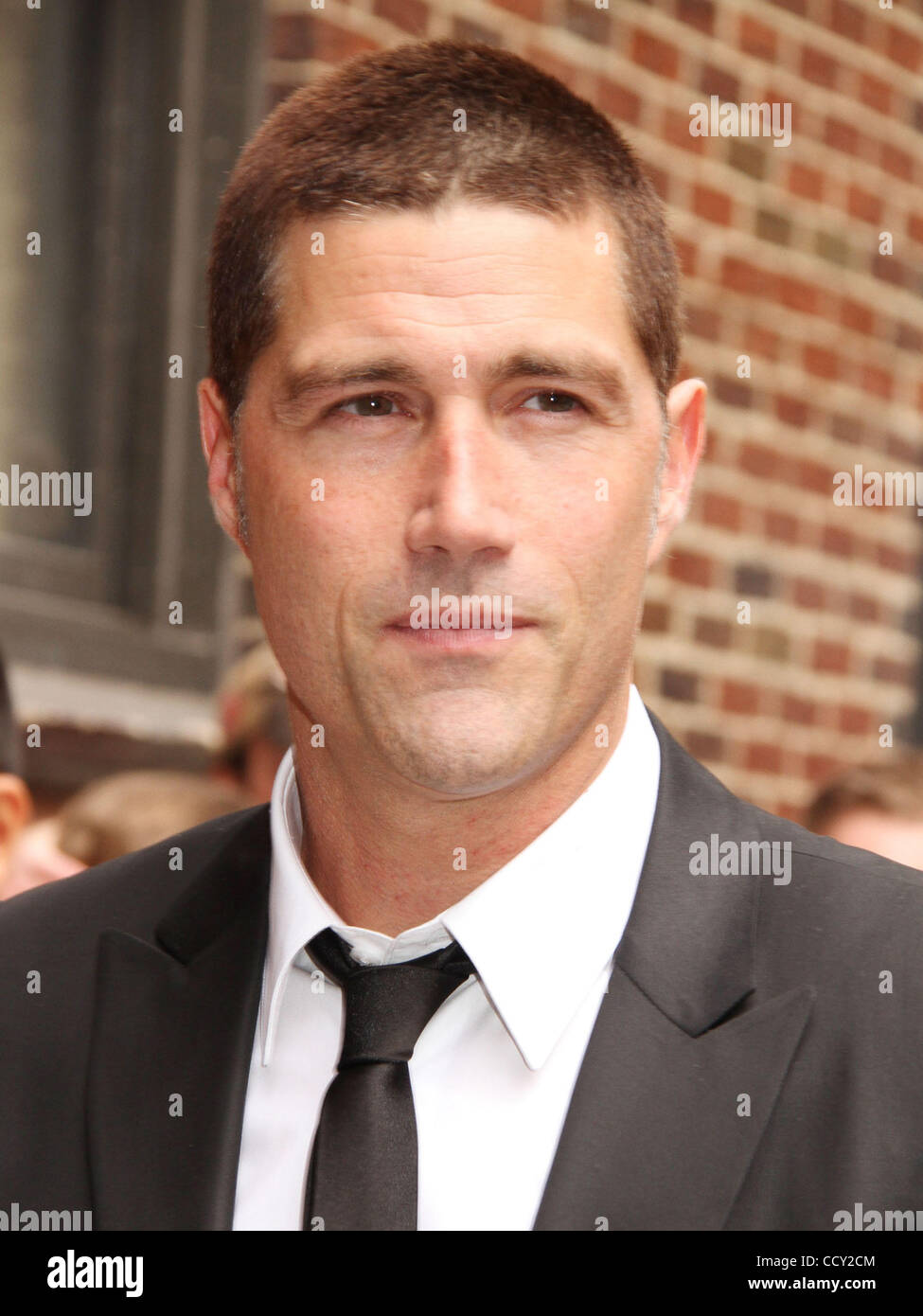 Actor MATTHEW FOX arrives for his appearance on the 'Late Night With ...