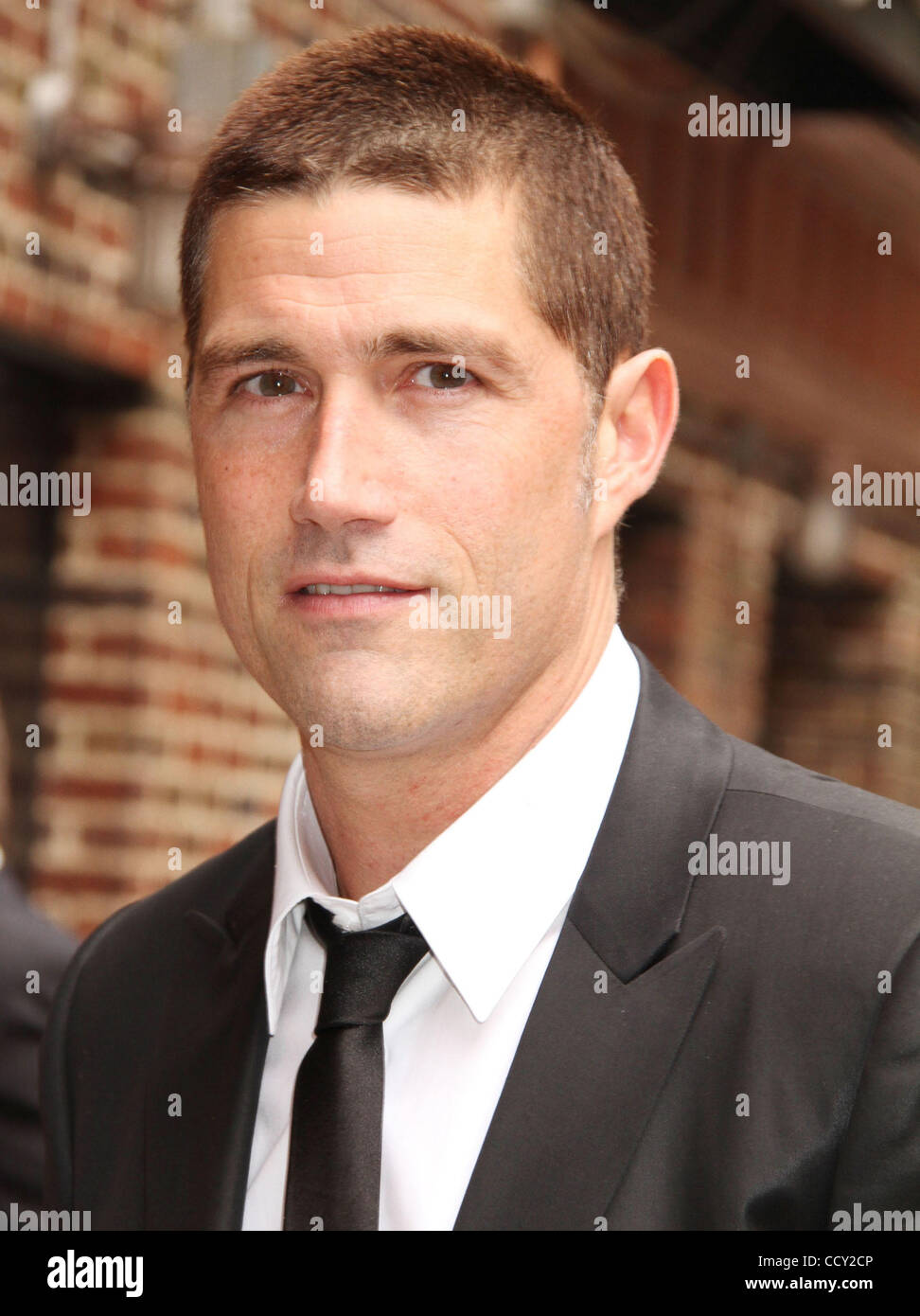 Actor MATTHEW FOX arrives for his appearance on the 'Late Night With ...