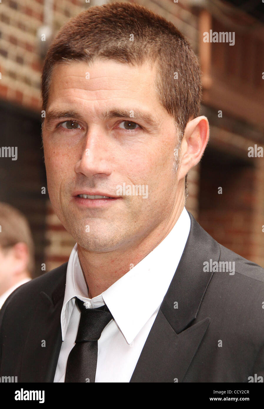 Actor MATTHEW FOX arrives for his appearance on the 'Late Night With ...