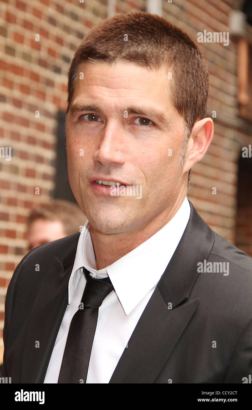 Actor MATTHEW FOX arrives for his appearance on the 'Late Night With ...