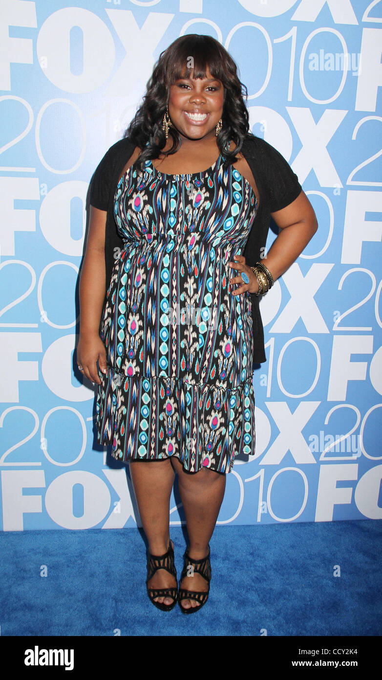 Actor AMBER RILEY attends the FOX 2010 Upfront after-party held at ...