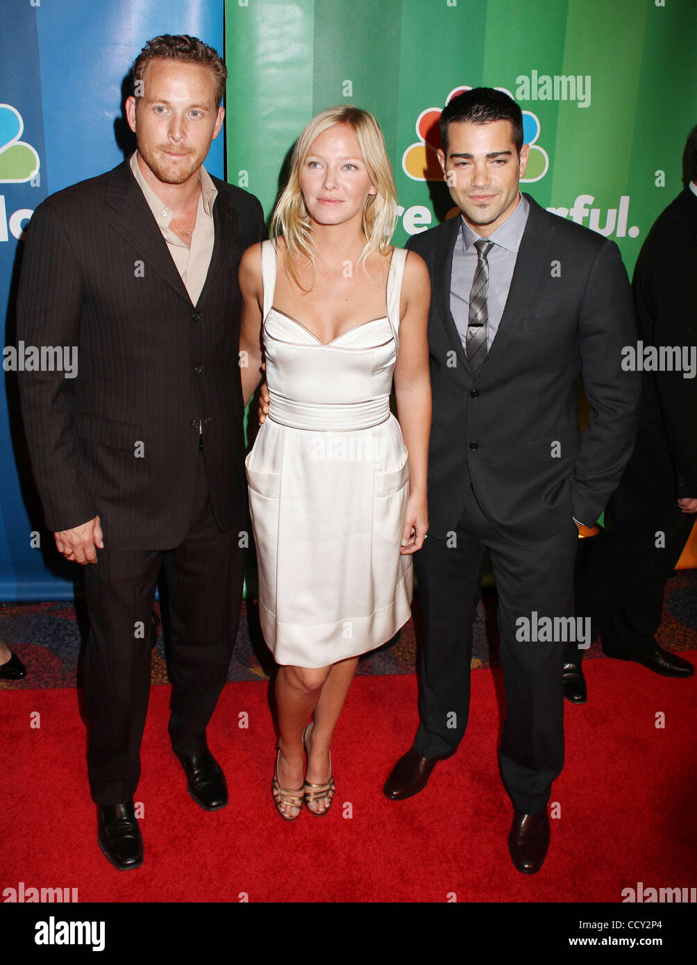 Actors COLE HAUSER, KELLI GIDDISH and JESSE METCALFE attend the NBC ...