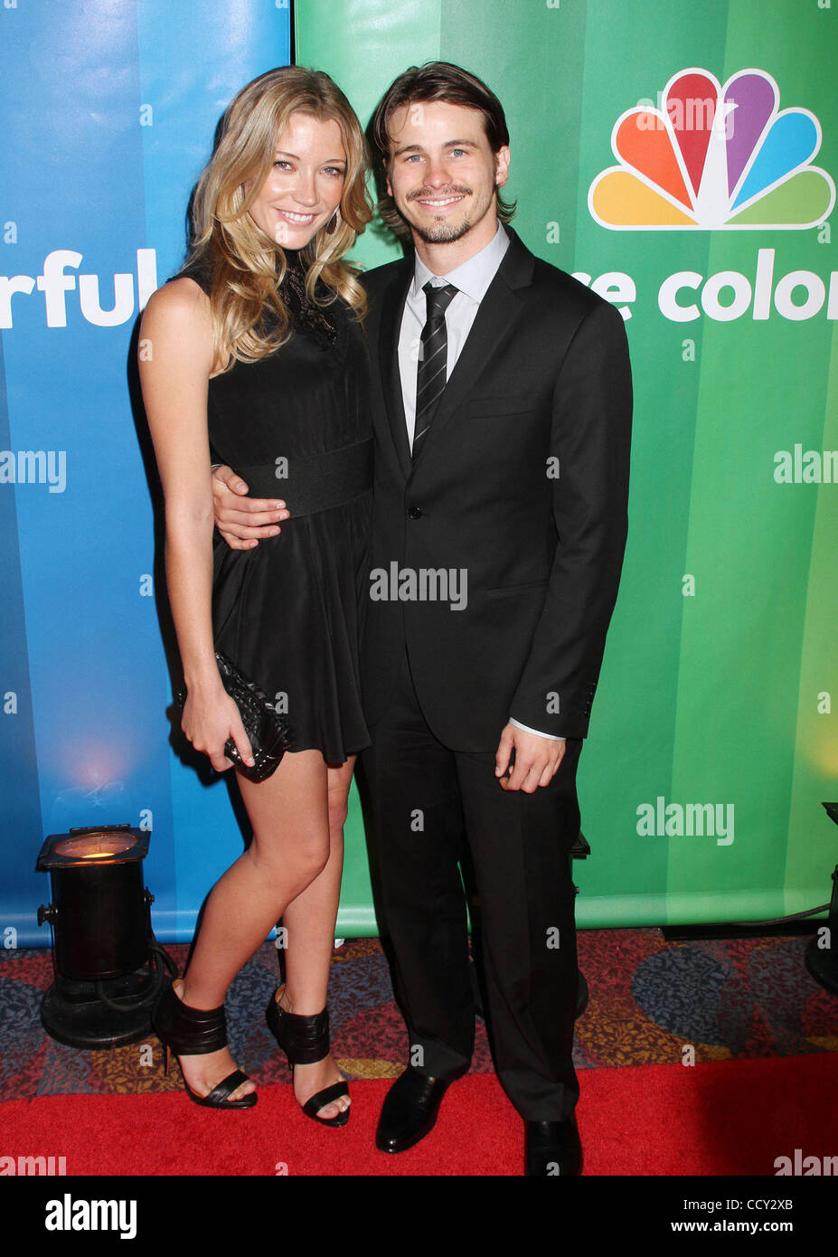 Actors SARAH ROEMER and JASON RITTER attend the NBC Upfront at the New ...