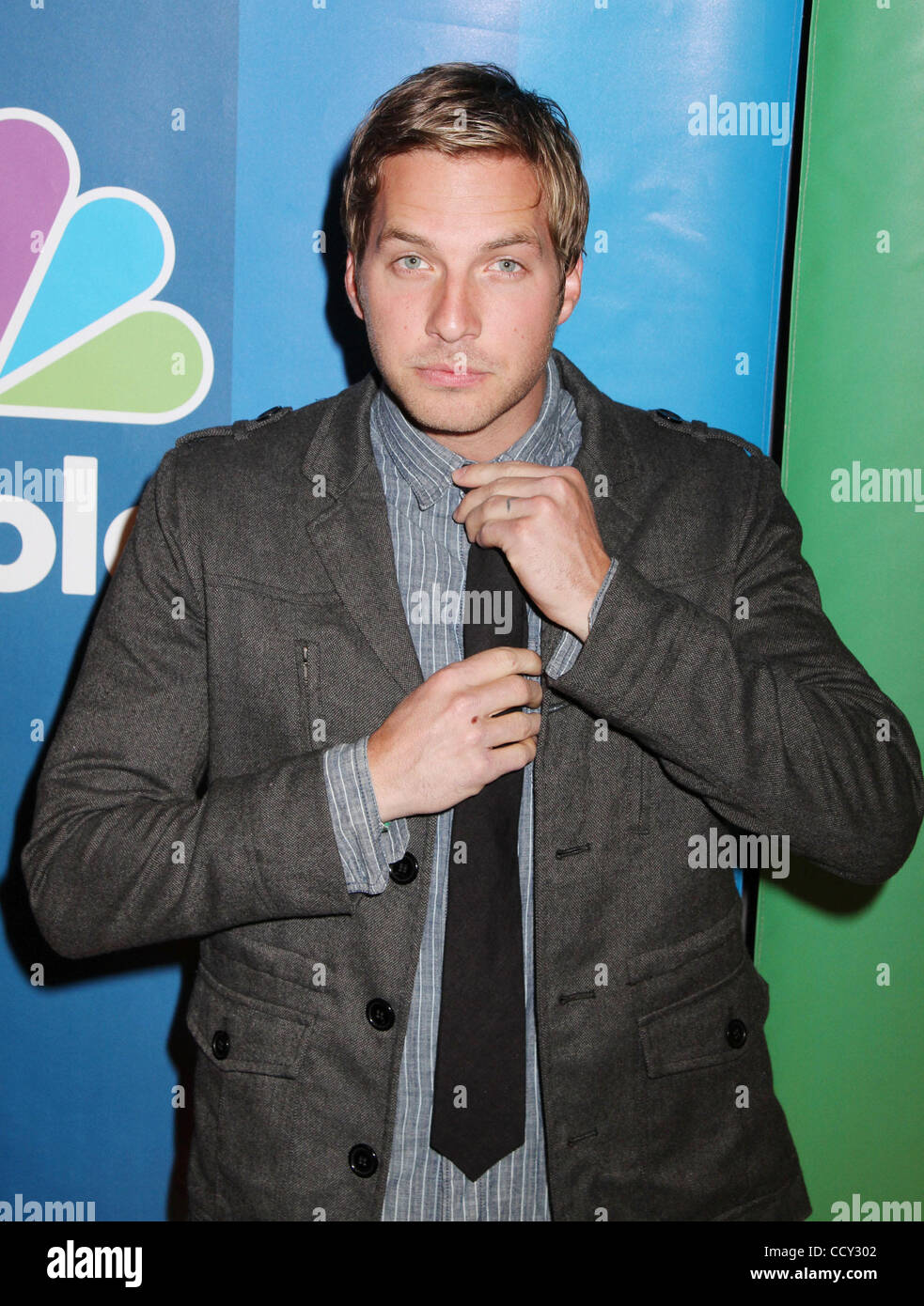 Actor RYAN HANSEN attends the NBC Upfront at the New York Hilton Hotel ...