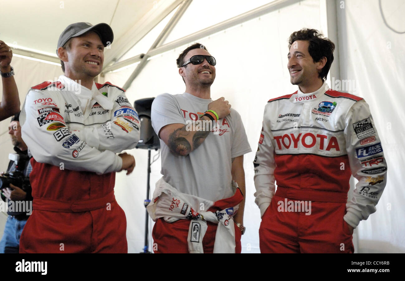 LONG BEACH, CALIF. -- Christian Slater, left, Brian Austin Green and ...