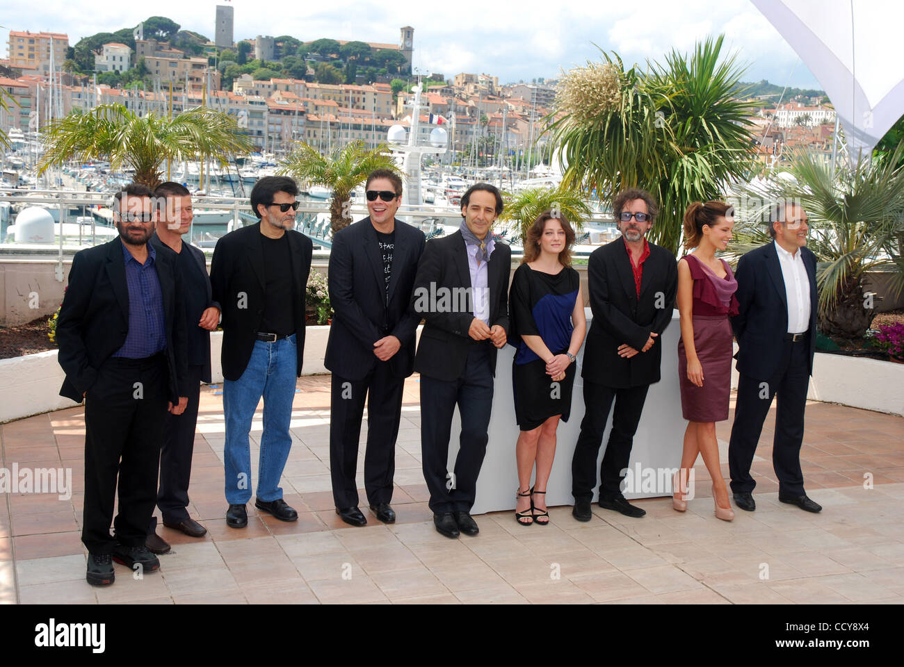 Jury member Giovanna Mezzogiorno, Jury President Tim Burton and Jury ...