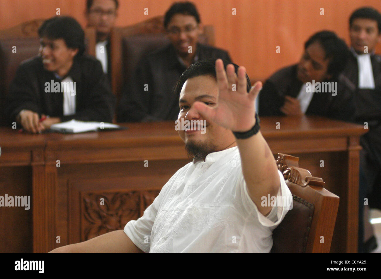 Accused Indonesian MOHAMMED JIBRIL ABDURAHMAN during his trial at a ...