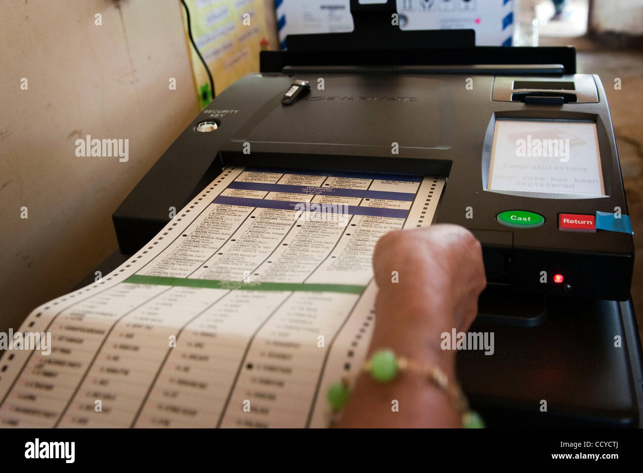 May 08, 2010 - Datu Piang, Maguindanao, Philippines - Barangay staff ...