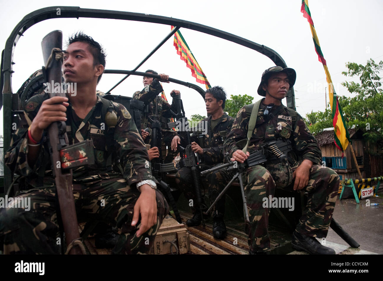 May 10, 2010 - Datu Piang, Mindanao, Philippines - Soldiers of the ...