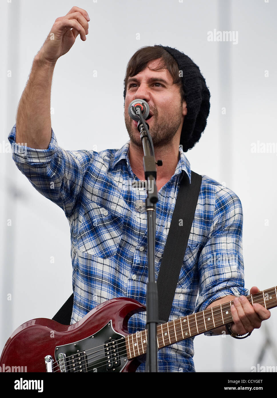Michael Bruno of Honor Society performs at the 40th Earth Day ...