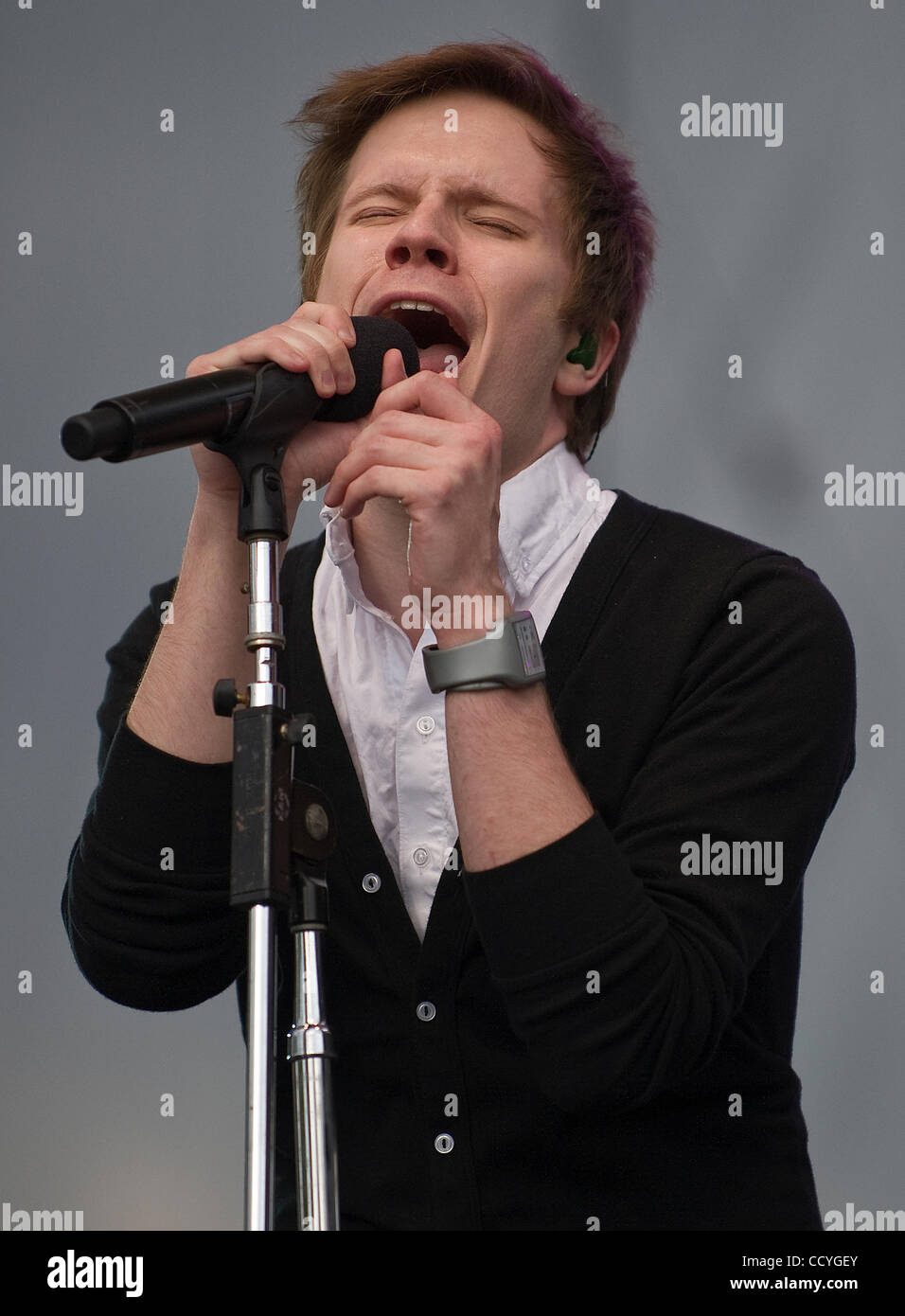 Patrick Stump performs at the 40th Earth Day Anniversary celebration ...