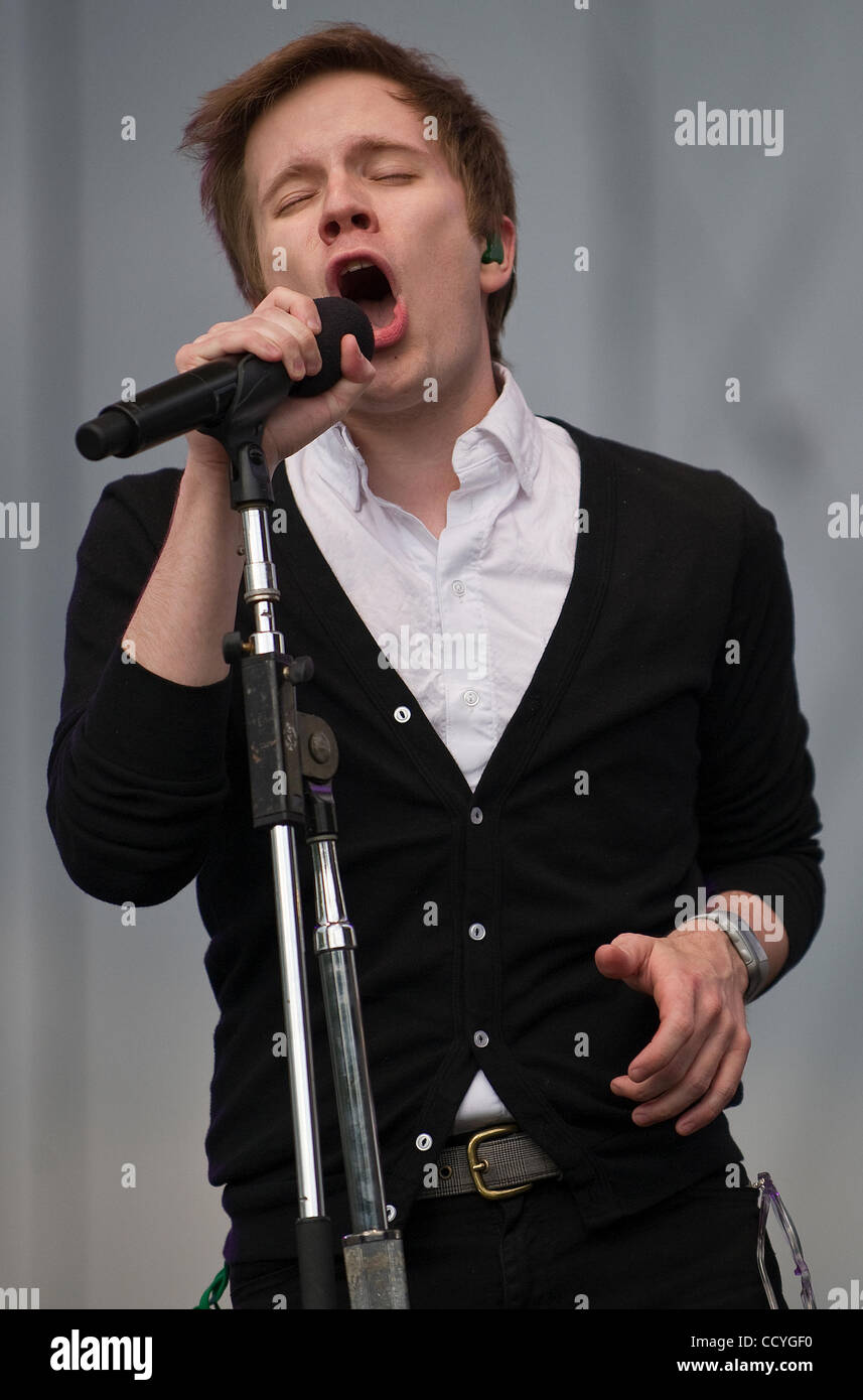 Patrick Stump performs at the 40th Earth Day Anniversary celebration ...
