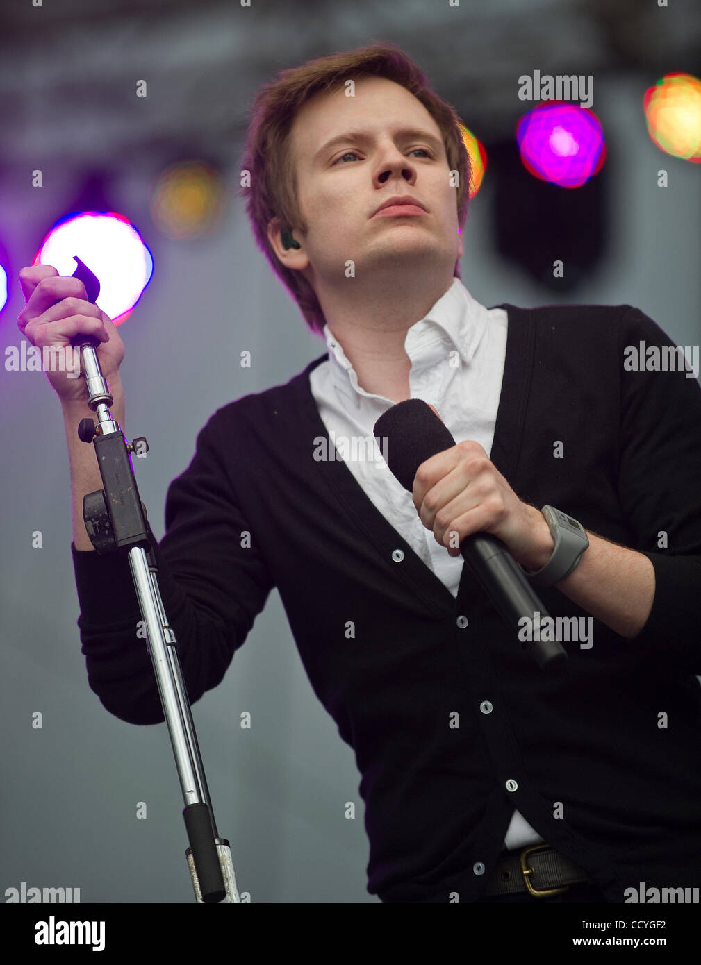 Patrick Stump performs at the 40th Earth Day Anniversary celebration ...