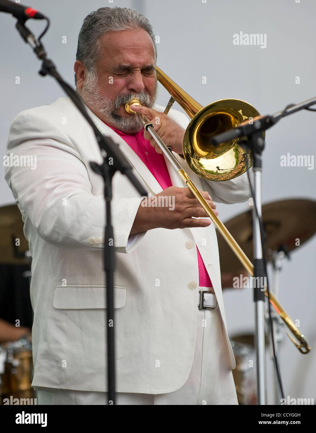 Willie Colón performs at the 40th Earth Day Anniversary celebration and ...