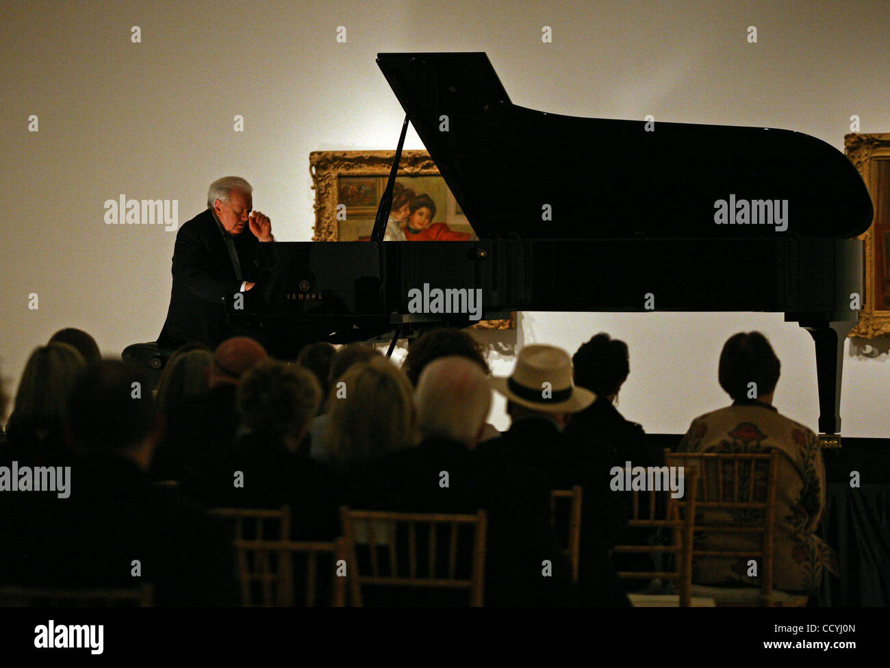 French pianist and conductor Philippe Entremont performs in the ...