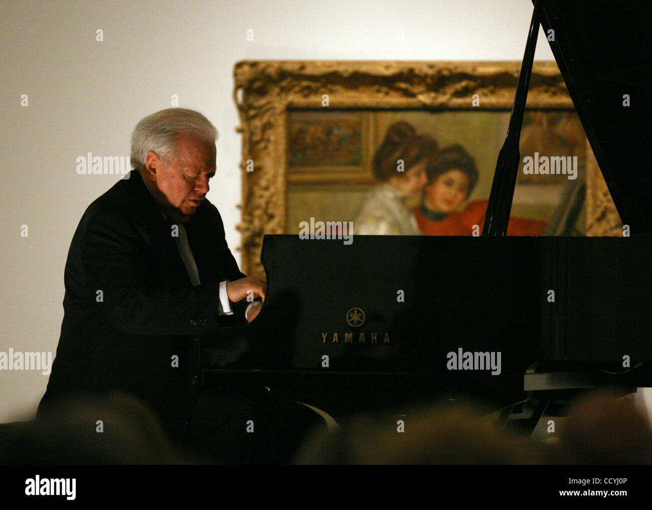French pianist and conductor Philippe Entremont performs in the ...