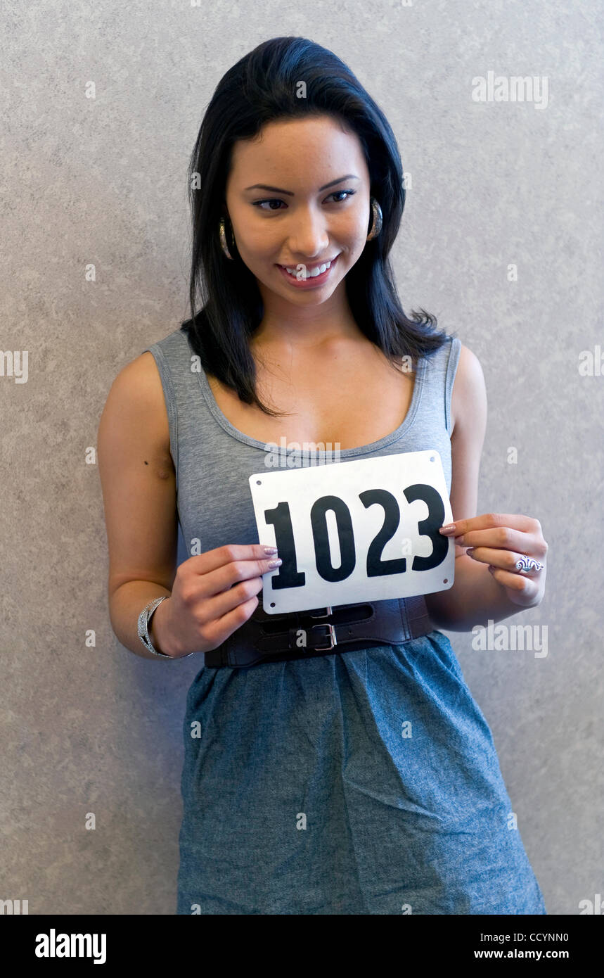 April 6, 2010 - Panorama City, California, USA - After filling out the necessary forms, GISELLE ...