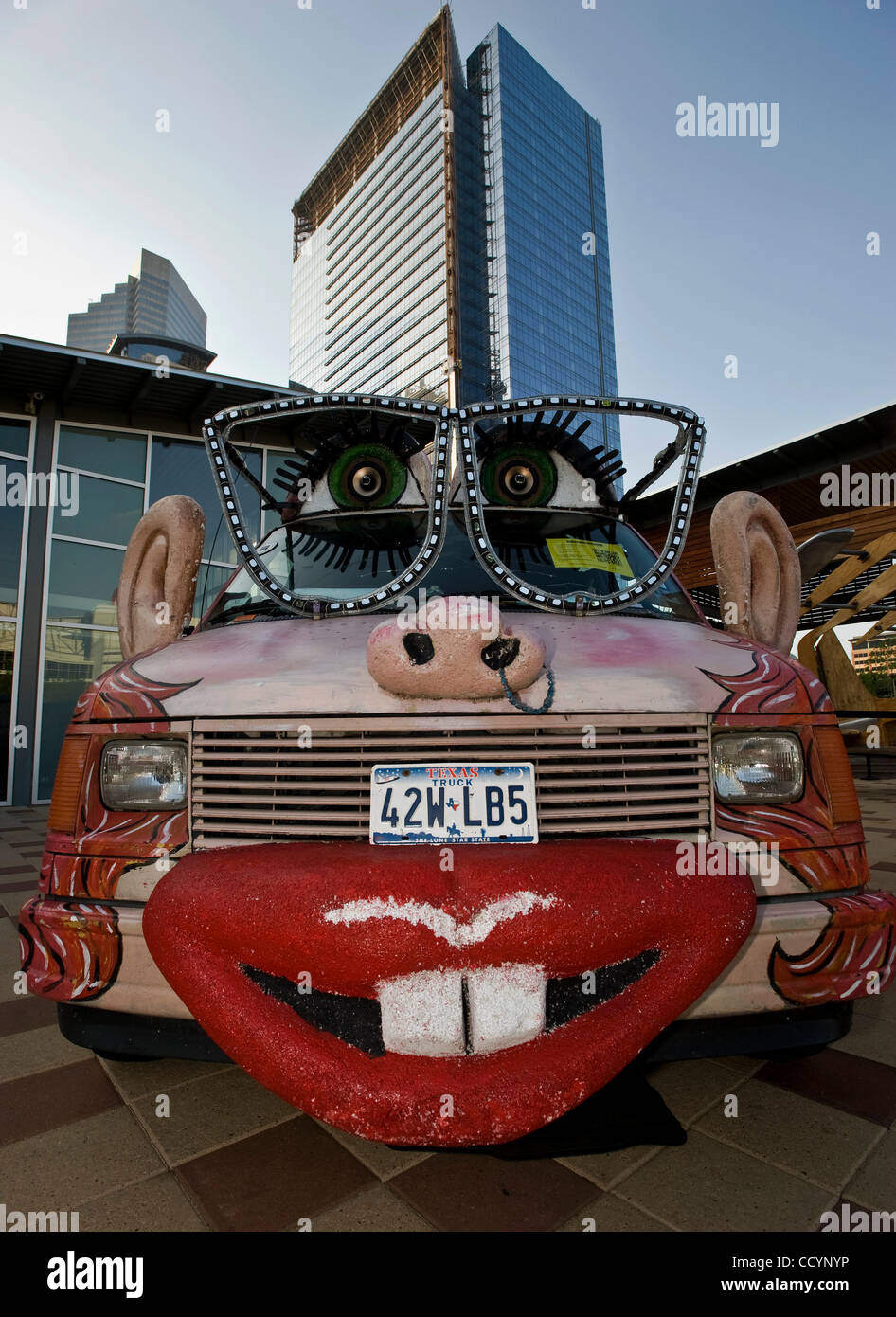 May 7, 2010 - Houston, Texas, USA - 'The Women Rock Artcar' on display ...