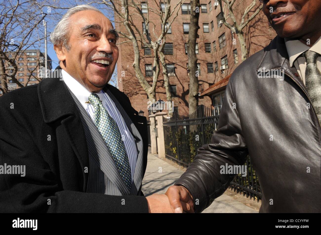 Mar 07, 2010 - Manhattan, New York, USA - Rep. CHARLES RANGEL joins ...