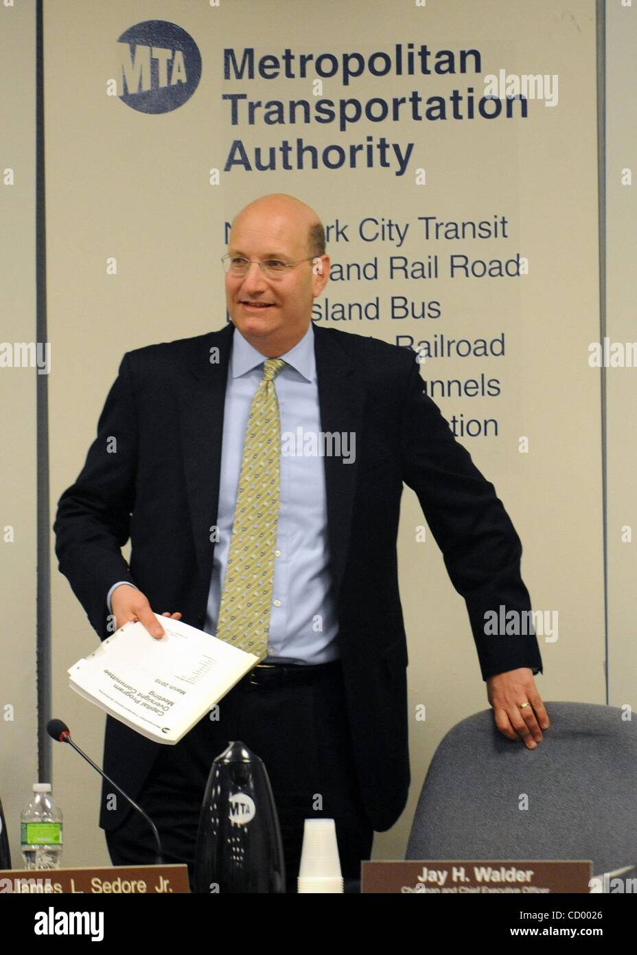Mar 22, 2010 - Manhattan, New York, USA - Chairman and CEO JAY WALDER ...