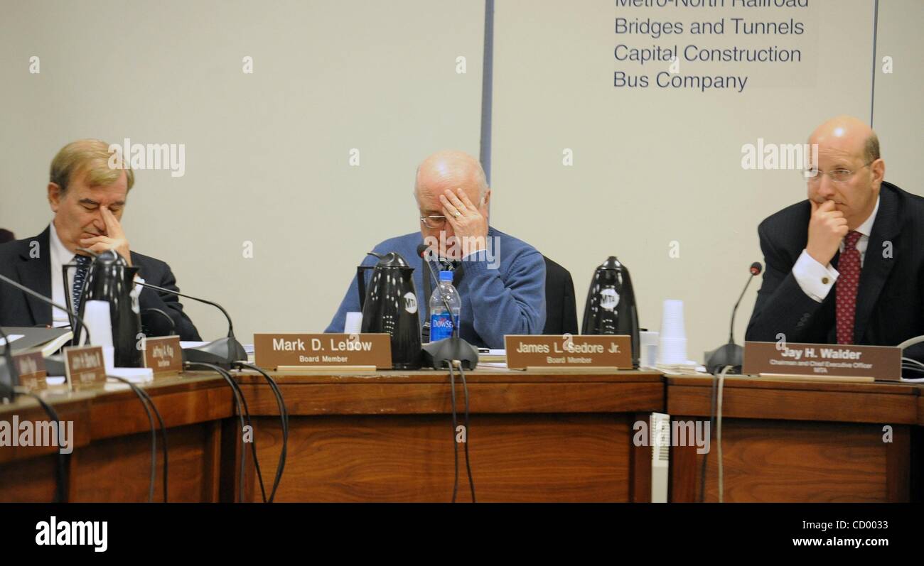 Mar 24, 2010 - Manhattan, New York, USA - Board members MARK LEBOW (L ...
