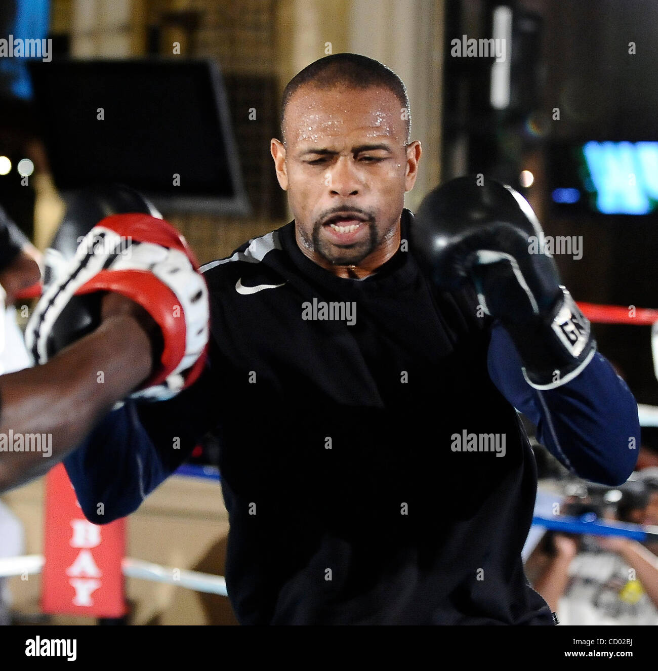 March 30,2010 - Las Vegas NV. USA. Roy Jones Jr. holds an open workout ...