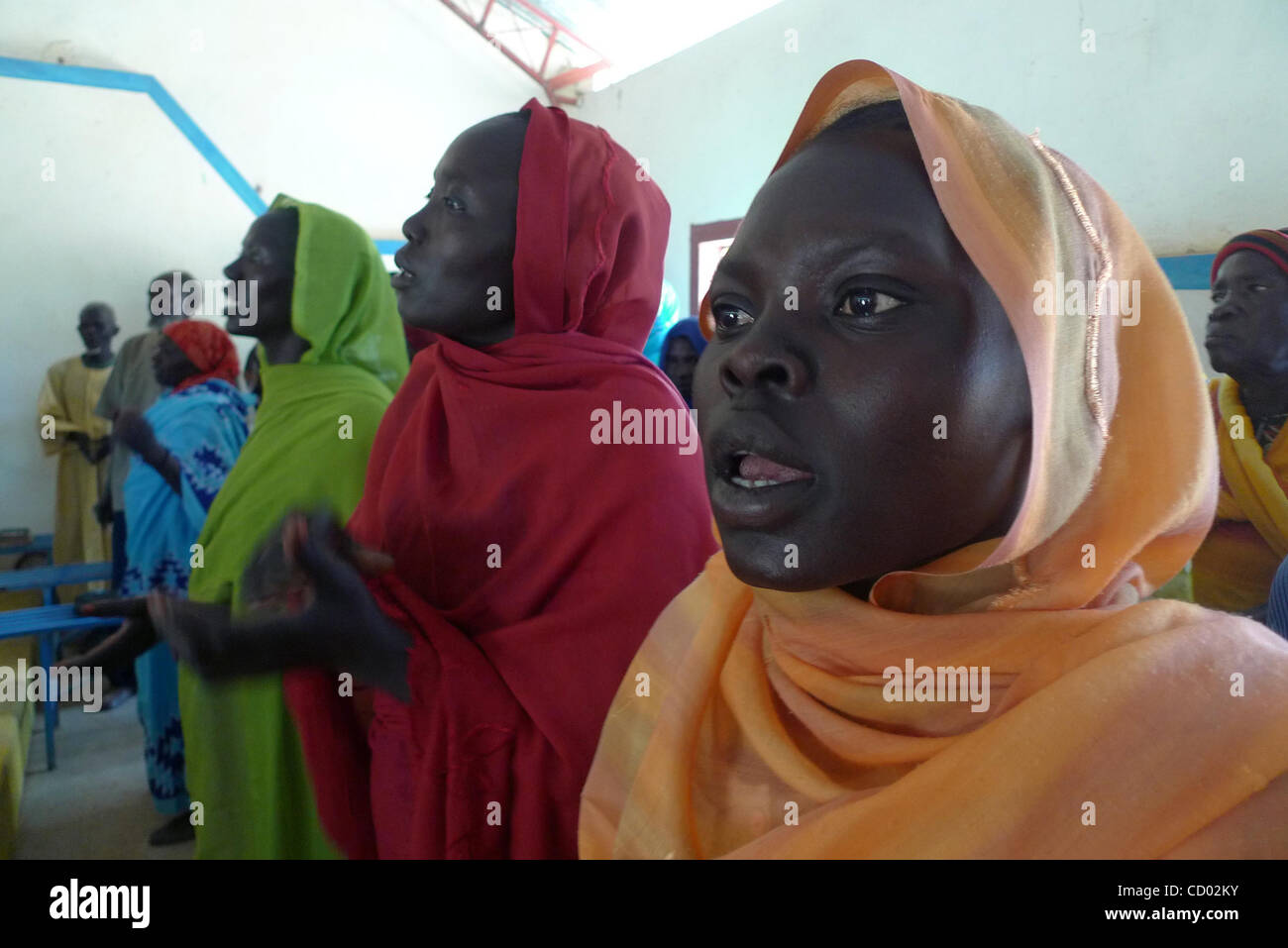 Apr 04, 2010 - Kauda, Sudan - Churchgoers sing and dance inside Upper ...