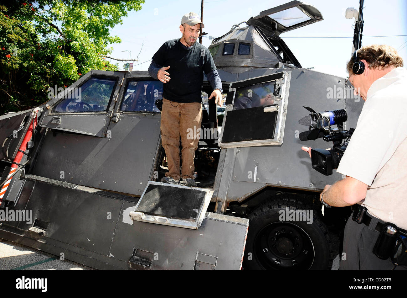 I-Max director and tornado chaser Sean Casey displays the TIV-2 ...