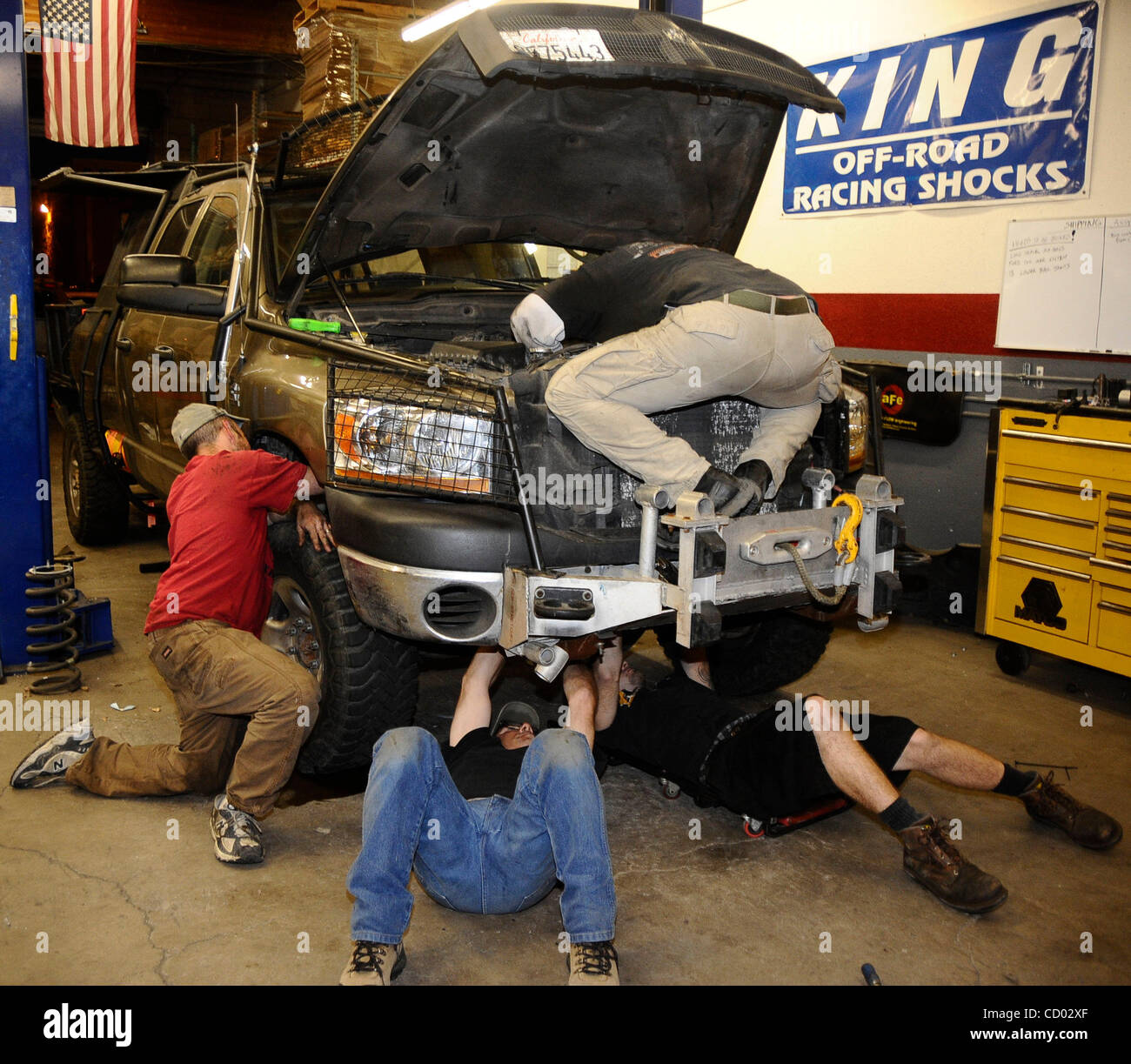 (L) I-Max director and tornado chaser Sean Casey and the Carli ...
