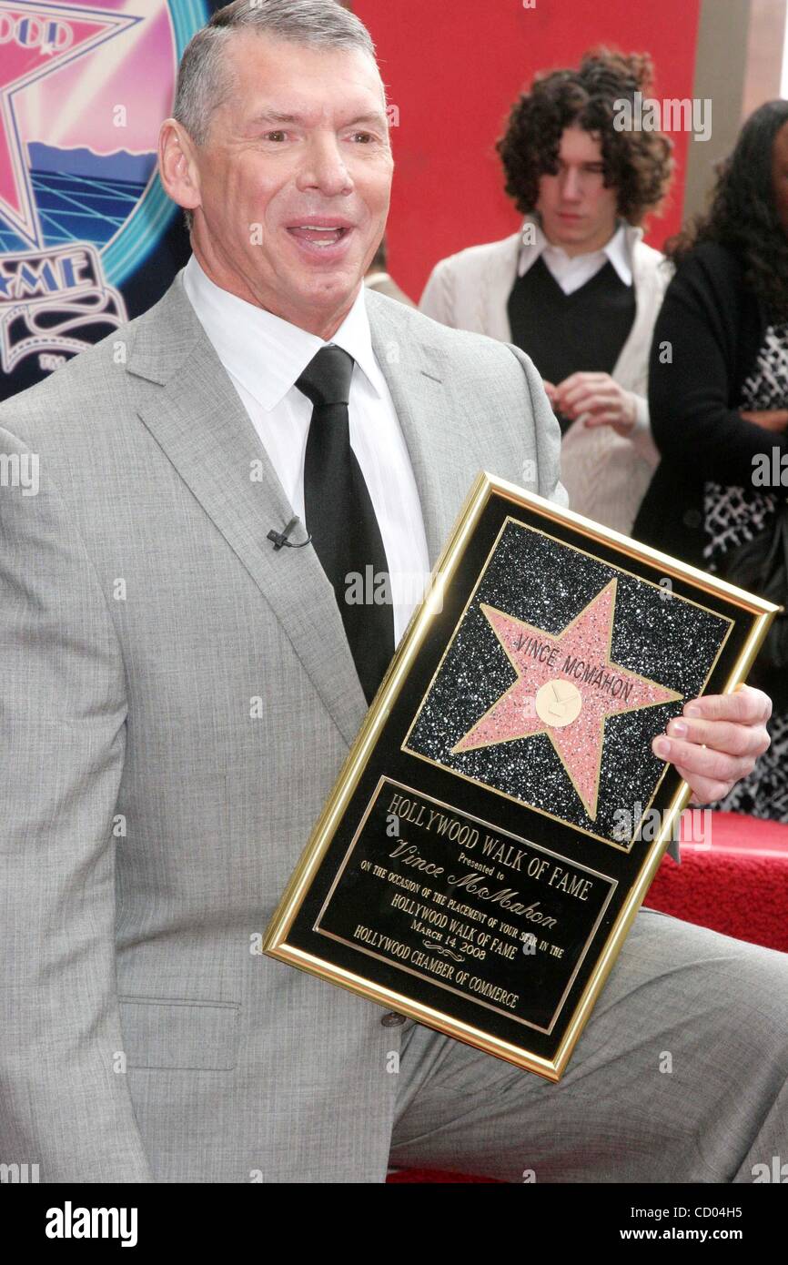 Mar. 14, 2008 - Hollywood, California, U.S. - I13056CHW.VINCE MCMAHON ...