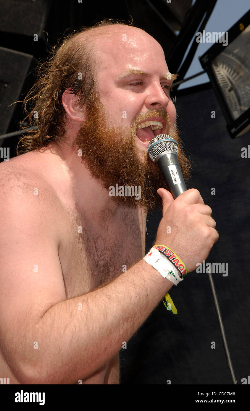 April 25, 2008; Indio, CA, USA; Musician TIM HARRINGTON, of 'Les Savy ...
