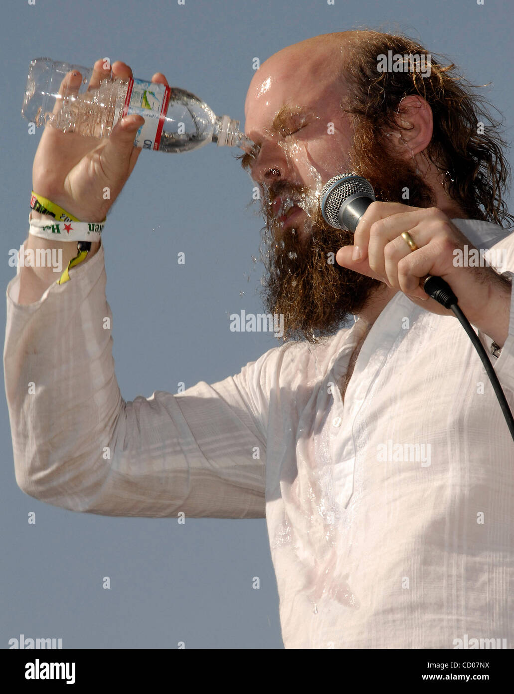 April 25, 2008; Indio, CA, USA; Musician TIM HARRINGTON, of 'Les Savy ...