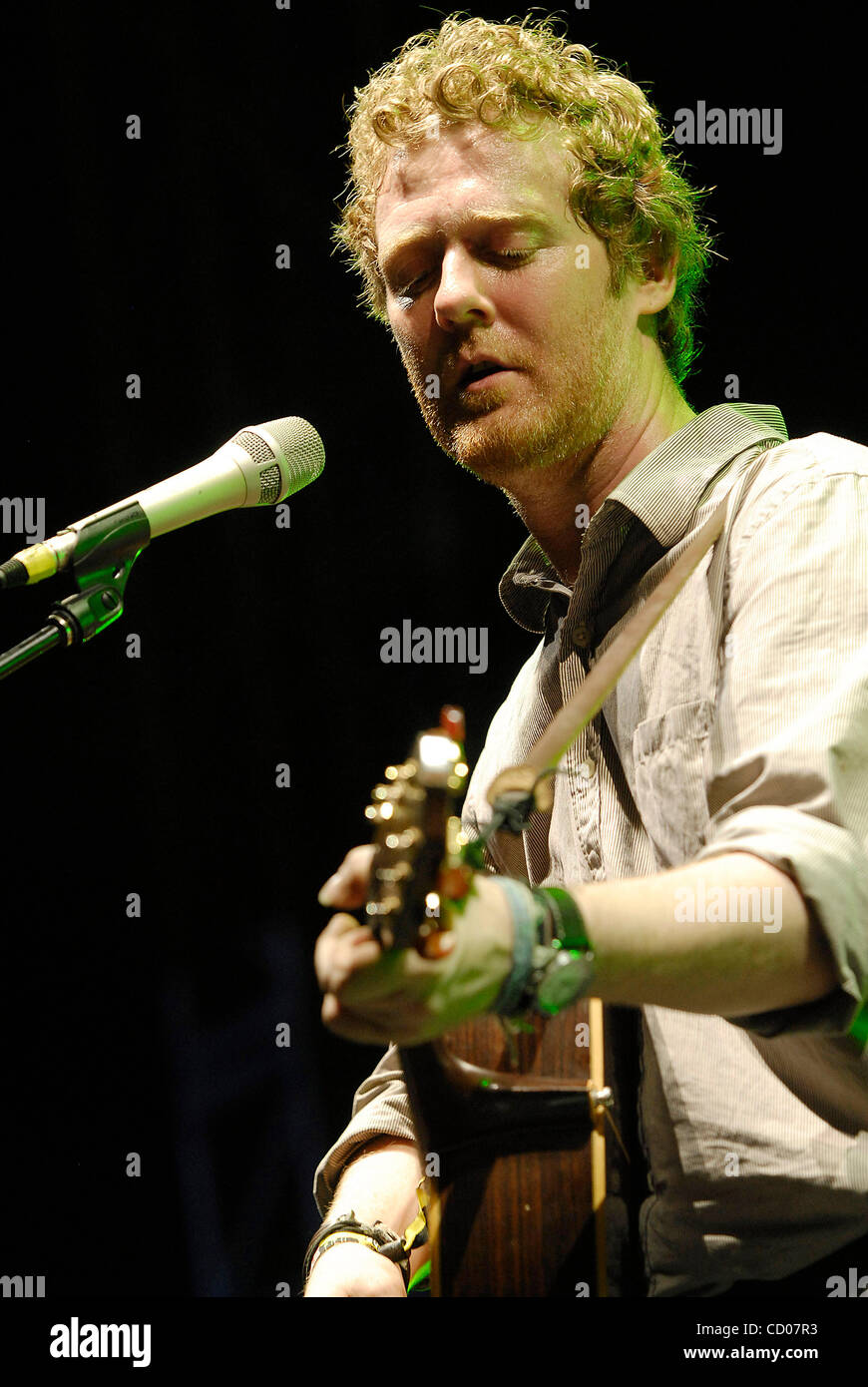April 25, 2008; Indio, CA, USA; Musician GLEN HANSARD, of 'The Swell ...