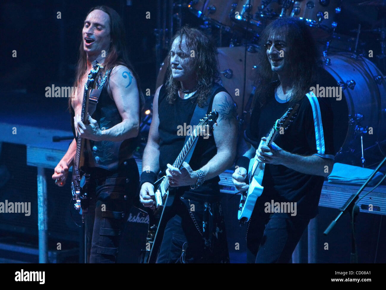 German heavy metal band Gamma Ray live in Moscow Stock Photo - Alamy