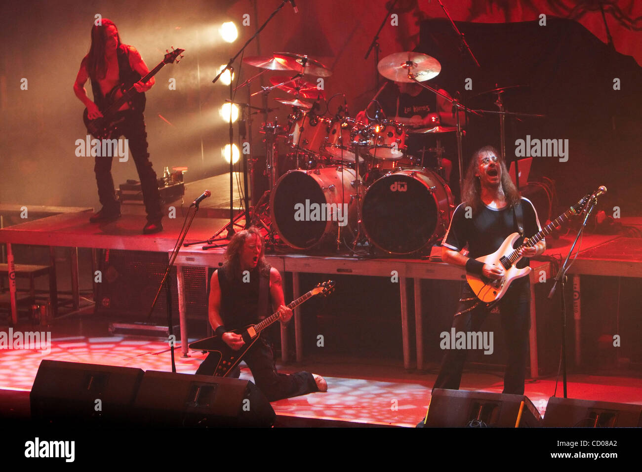 German heavy metal band Gamma Ray live in Moscow Stock Photo - Alamy
