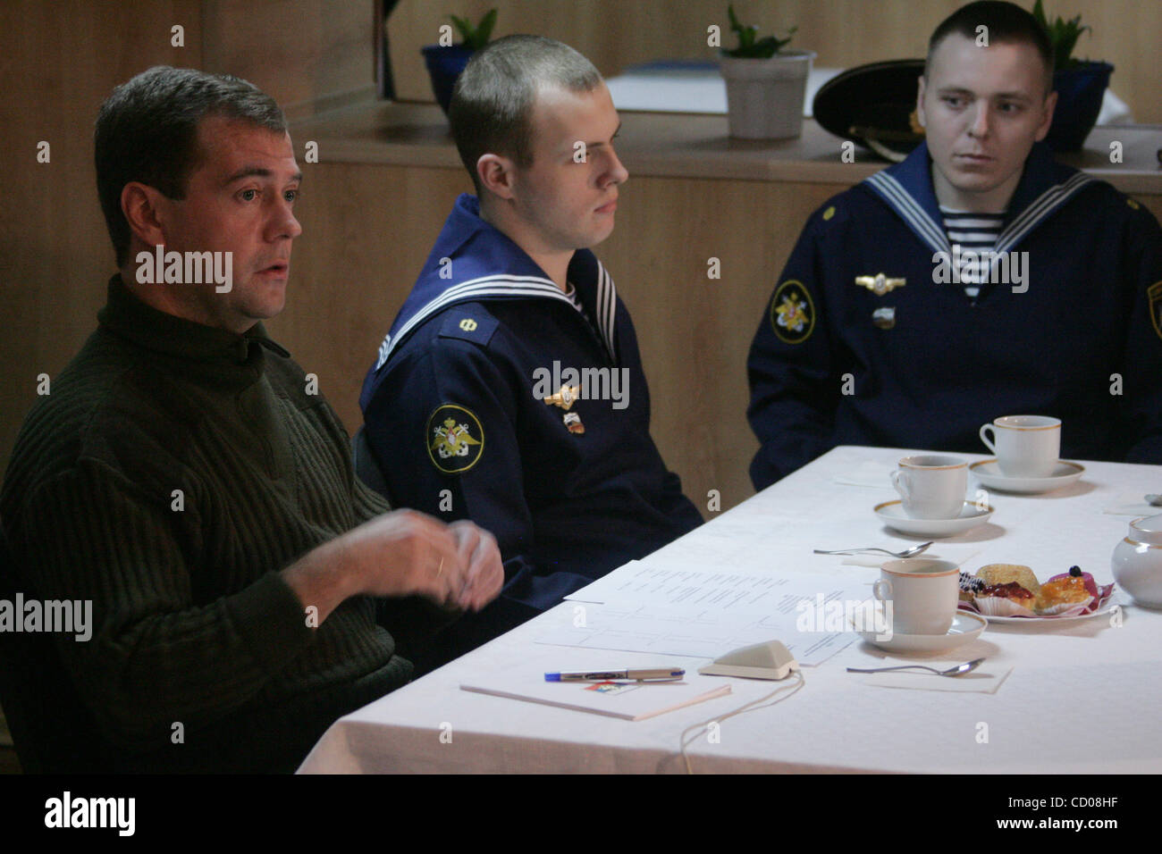 Russian President Dmitry Medvedev visits `Admiral Kuznetsov` Aircraft ...