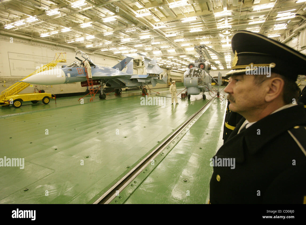 Russian President Dmitry Medvedev visits `Admiral Kuznetsov` Aircraft ...