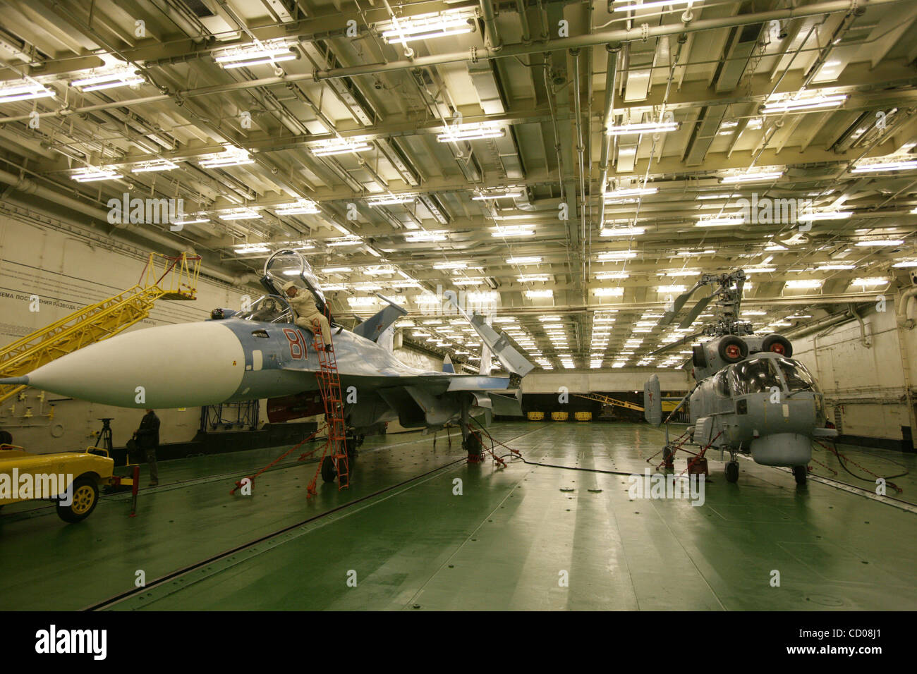 Russian President Dmitry Medvedev visits `Admiral Kuznetsov` Aircraft ...