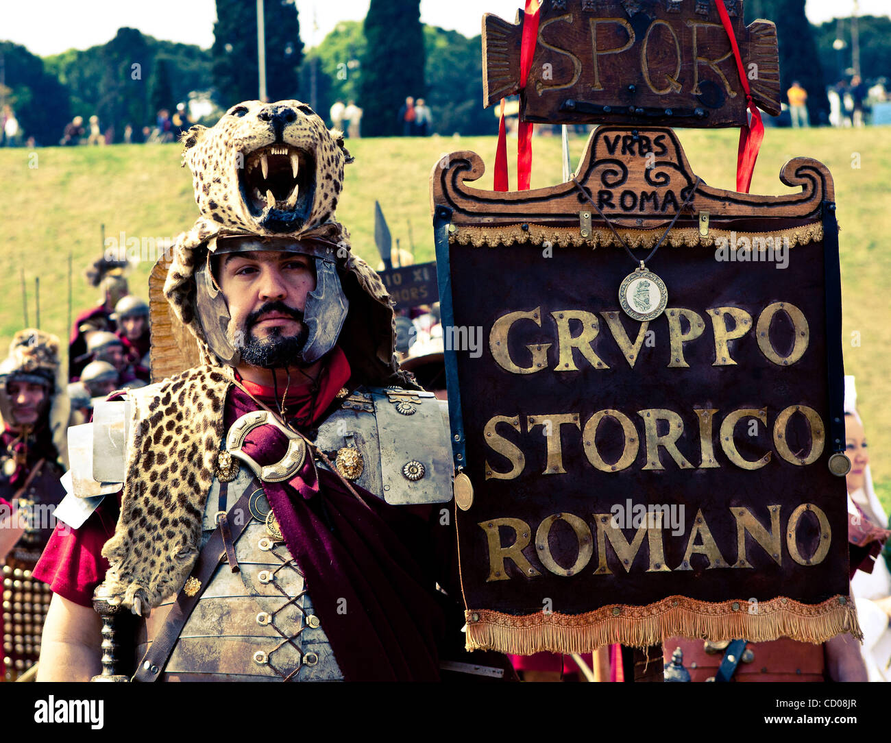 Historical festival for the ''Rome's birthday''. Celebration for the ...