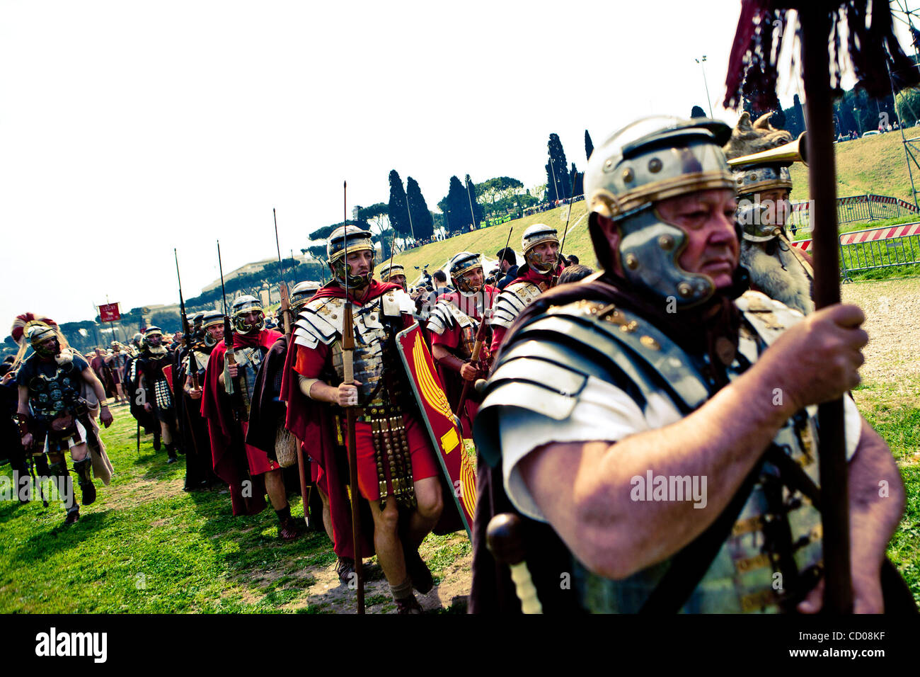 Historical festival for the ''Rome's birthday''. Celebration for the ...
