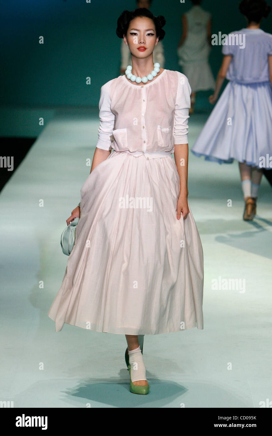 Oct 25, 2008 - Seoul, South Korea - A model walks the runway wearing ...